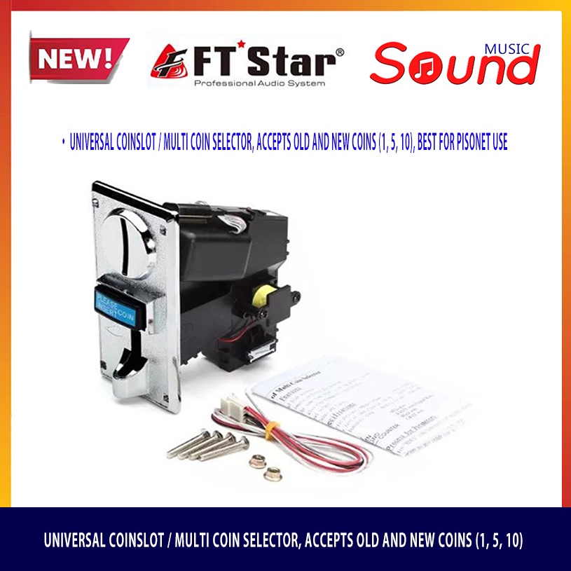 【Music.Sound】UNIVERSAL COINSLOT / MULTI COIN SELECTOR, ACCEPTS OLD AND ...