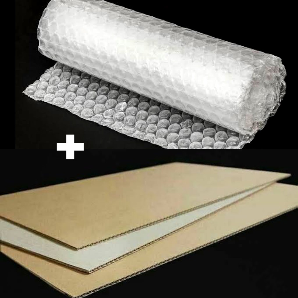 Extra packaging (bubble wrap + Cardboard) | Shopee Philippines