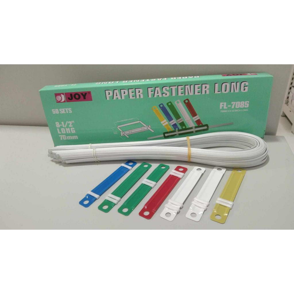 JOY Plastic Coated Paper Fastener 8 1/2" Long & 7cm | Shopee Philippines