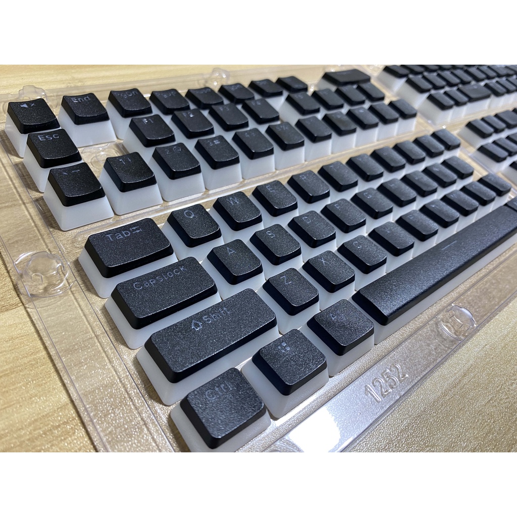 Black pudding keycap 129 Double Shot PBT pudding keycap Ansi/ISO-Oem ...
