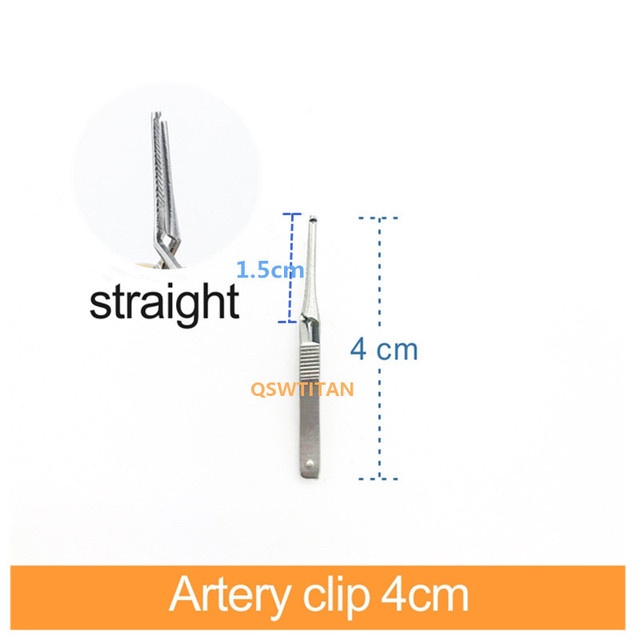Arterial hemostas Arterial vascular clamping clipper Temporary blocking ...