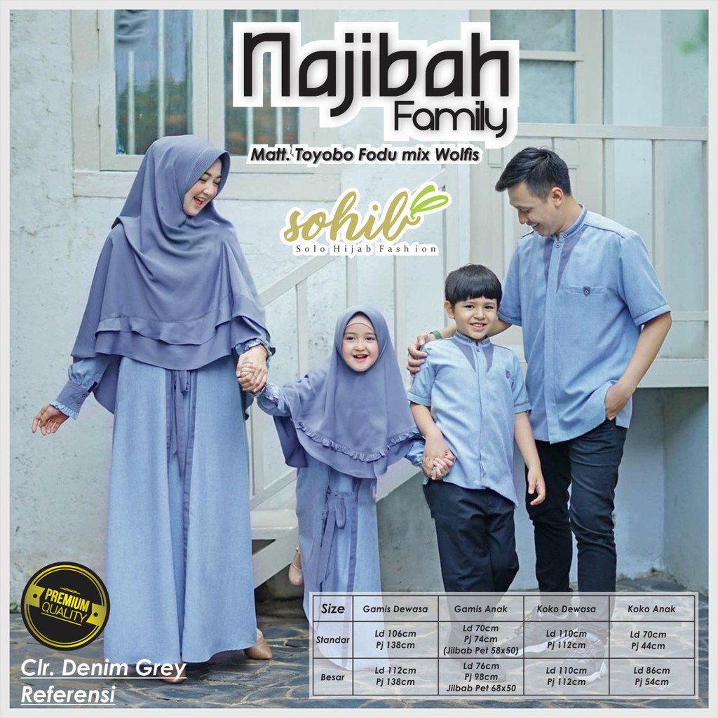 Muslim Couple ClothesH Family Mat Toyobo mix HQ Friendly - Muslim ...