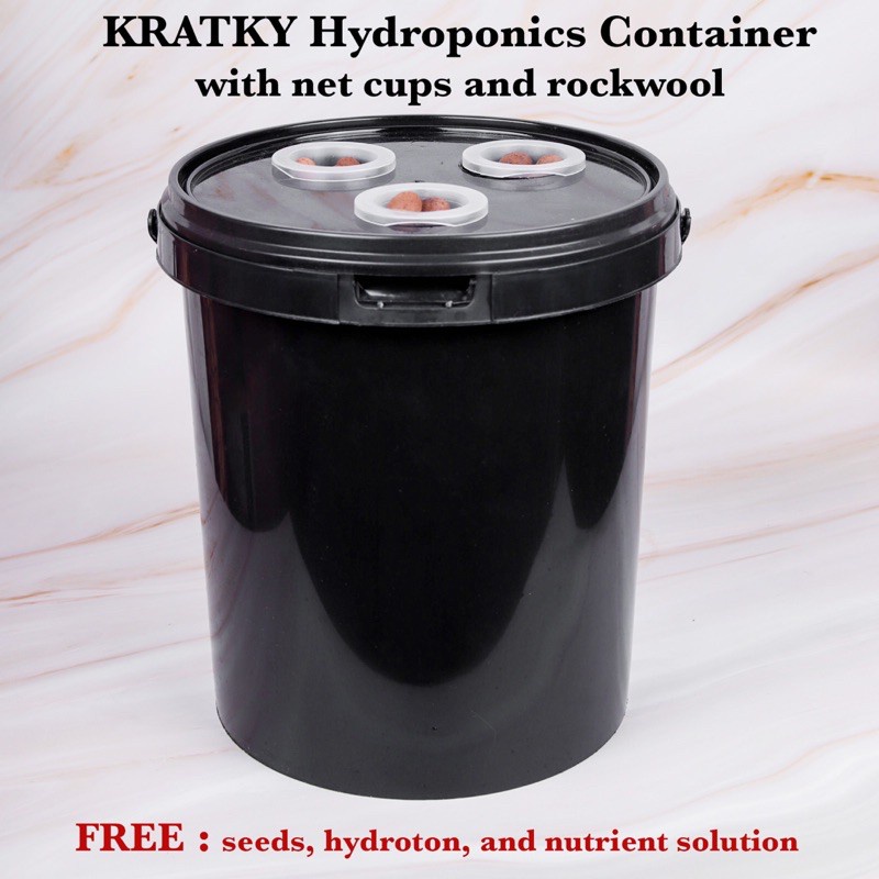 Kratky Hydroponics Bucket With Grow Kit (4L) | Shopee Philippines