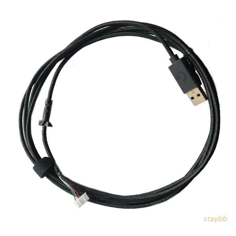 stay Replacement Durable Nylon Braided USB Mouse Cable Mouse Lines for ...