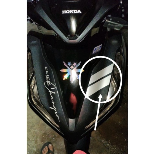 HONDA CLICK V2 FRONT LINING STRIPE DECALS 125 150 | Shopee Philippines