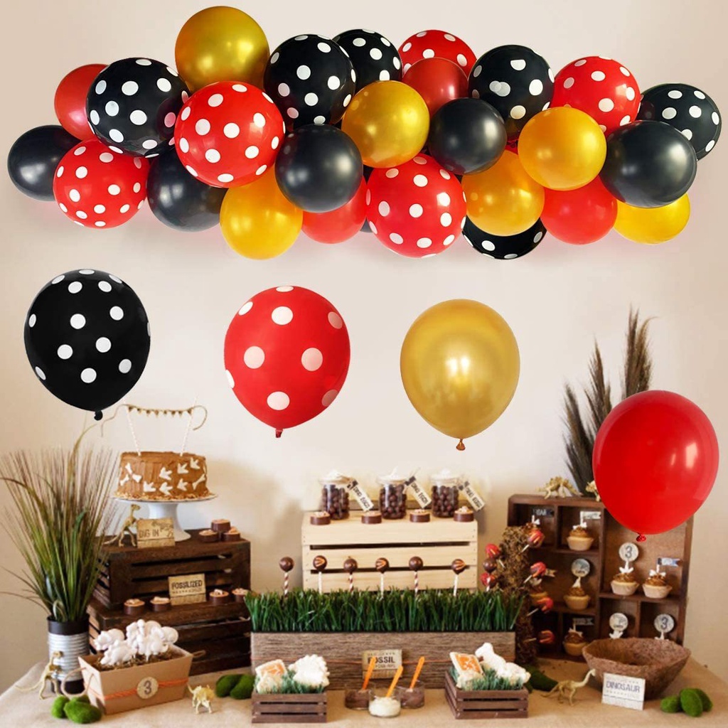 （Spot）10pcs Polkadot Latex Theme Party Balloons Birthday Wedding ...