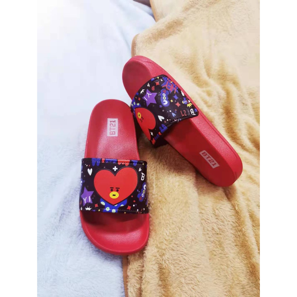 BTS BT21 KPOP slippers Korean men's League idol Koya RJ Shooky Mang ...