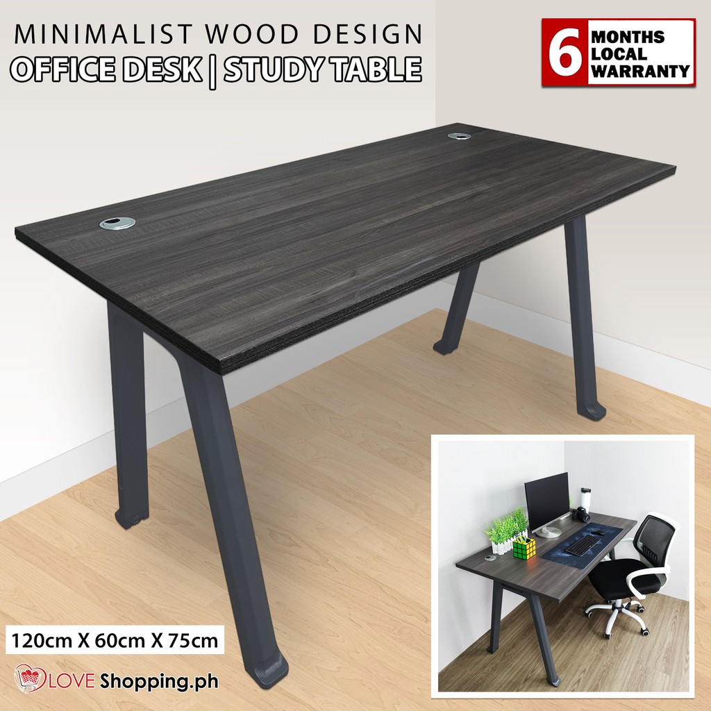 120cm X 60cm Modern Wood Design Office Desk Home Office Desk Computer Table - Dark Brown ...