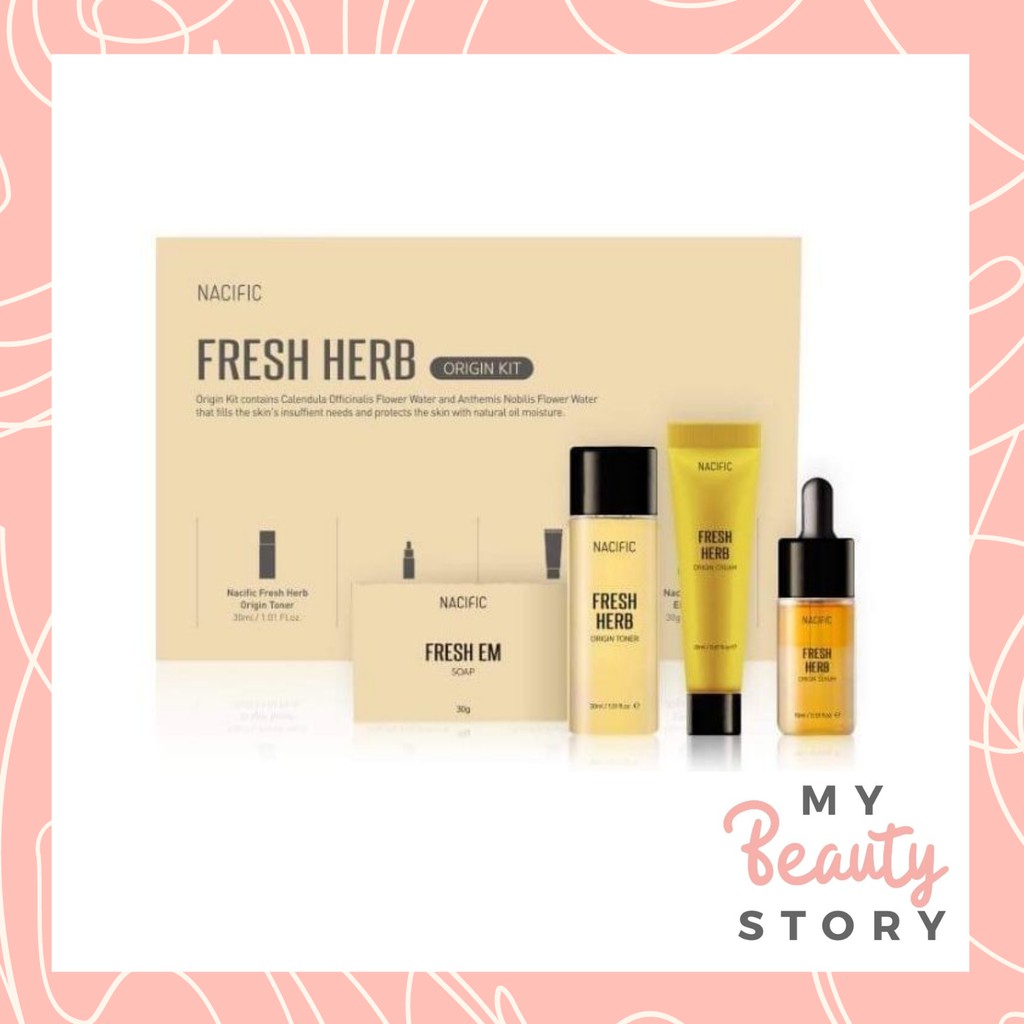 NACIFIC Fresh Herb Origin Kit (Soap, Toner, Serum, Cream) | Shopee ...