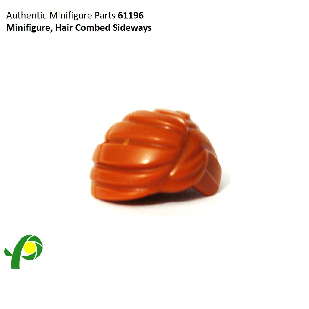 LEGO Minifigure Parts 61196 Minifigure, Hair Combed Sideways Minifig ...