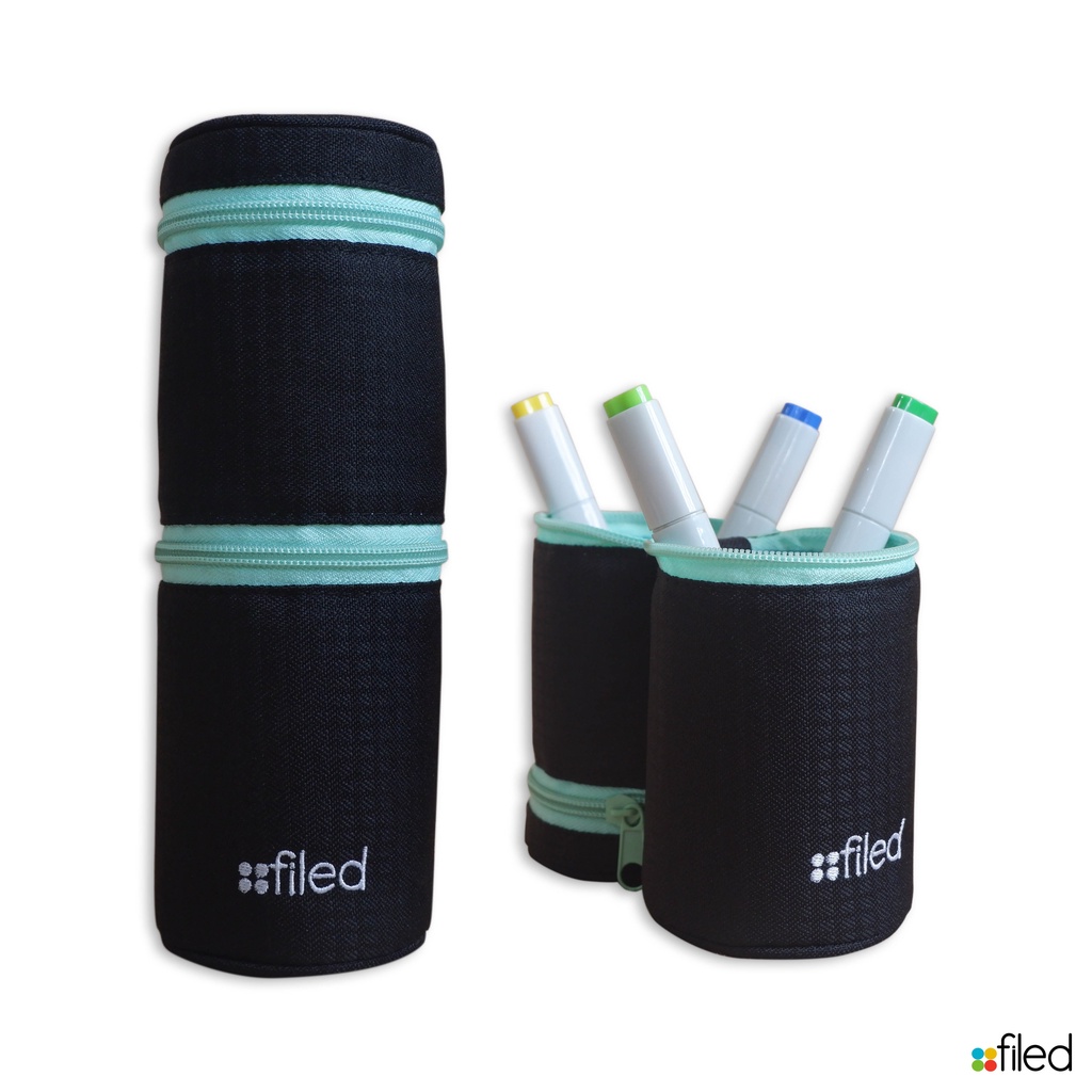 Filed Pen Capsule Pastel Ripstop Pencil Case Ballpen Holder Highlighter ...