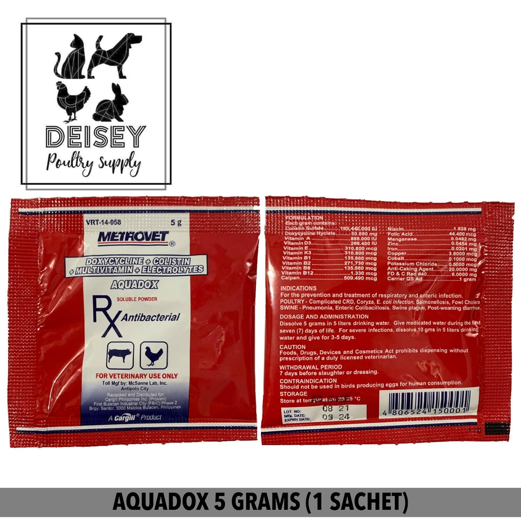 Aquadox Soluble Powder 5g (1 sachet) | Shopee Philippines Aquadox Soluble Powder 5g (1 sachet) | Shopee Philippines