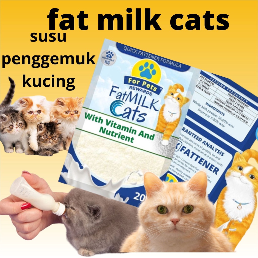 Cat FATTENING MILK FAT MILK CATS | Shopee Philippines