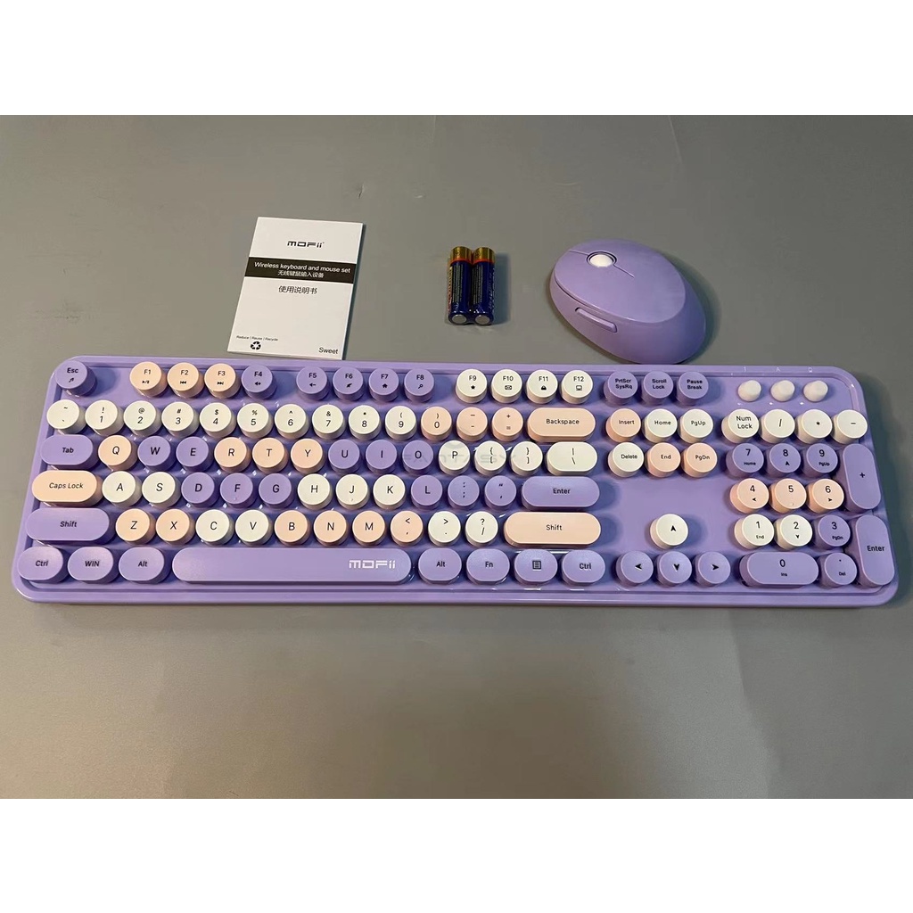 MOFii Exclusive Sweet Mixed 2.4g Wireless And Combo Gaming Keyboard Set ...