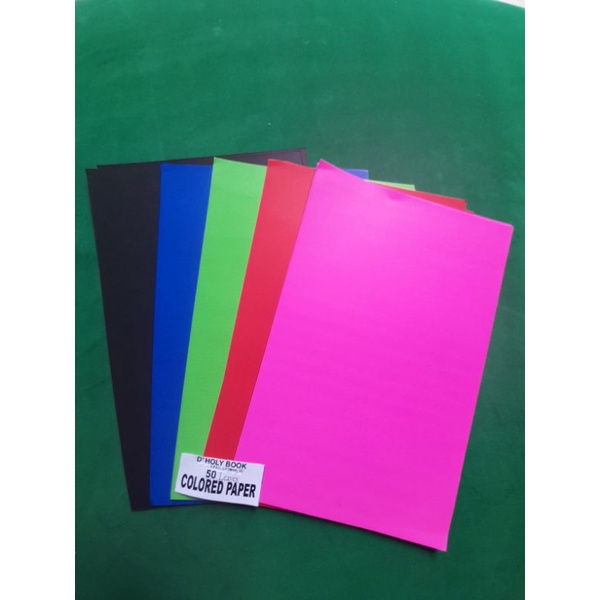 Colored Paper Half Size- 50's | Shopee Philippines
