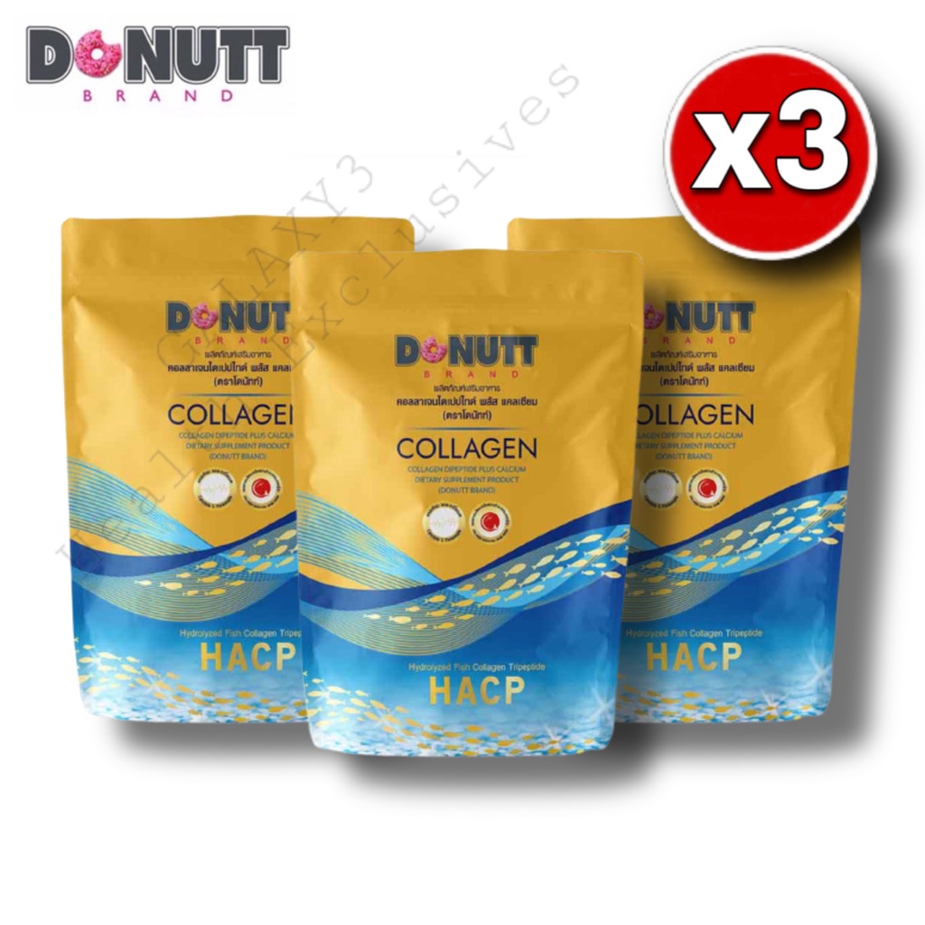 Donutt Collagen Dipeptide Donut Plus Calcium 120 000 Mg (Golden Bag ...
