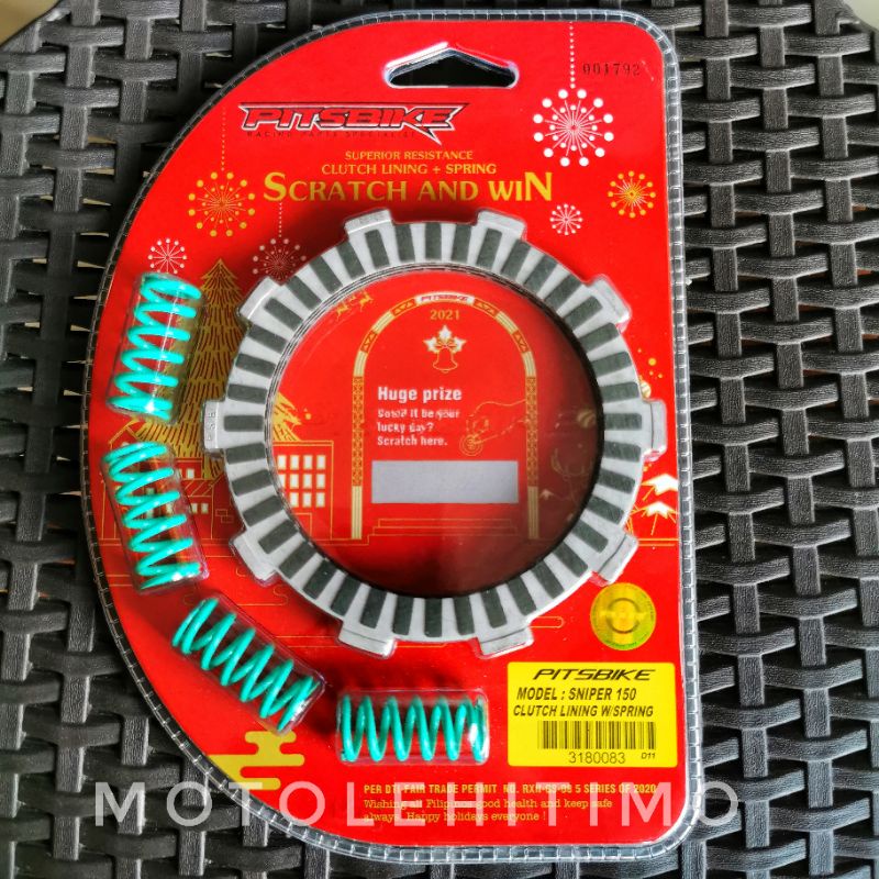 Pitsbike Sniper150 clutch lining with spring/ TFX 150/ R15 | Shopee ...