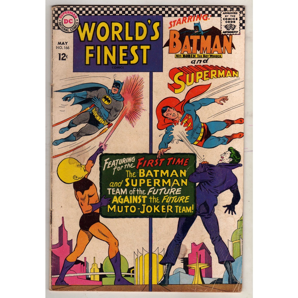 World's Finest 166, 199 (1967-70) Flash-Superman race. Joker, Batman ...