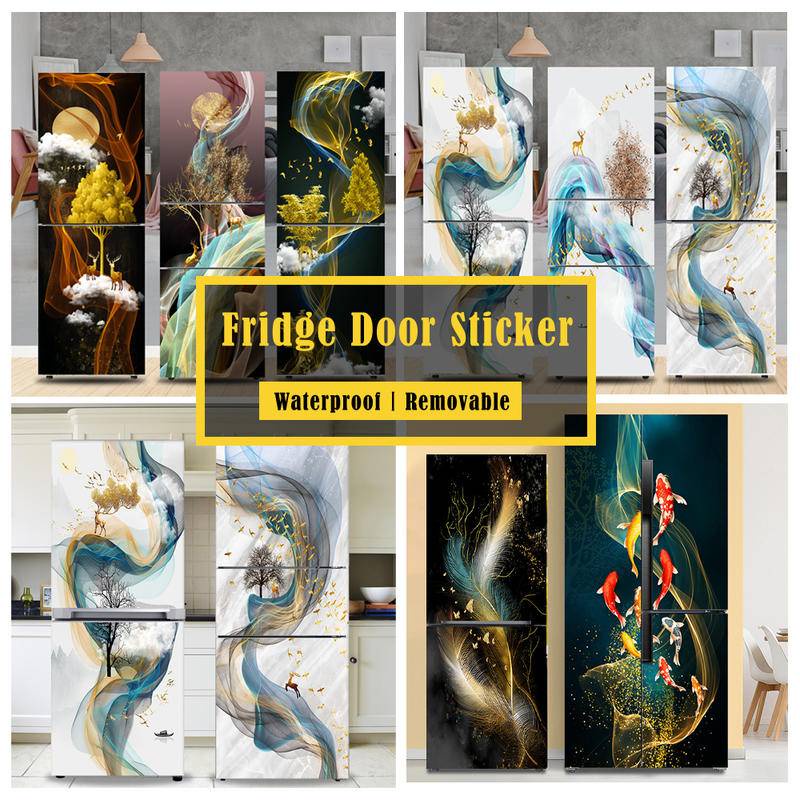 CustomRefrigerator Fridge Stickers Full Door Cover on Fridge Sticker ...