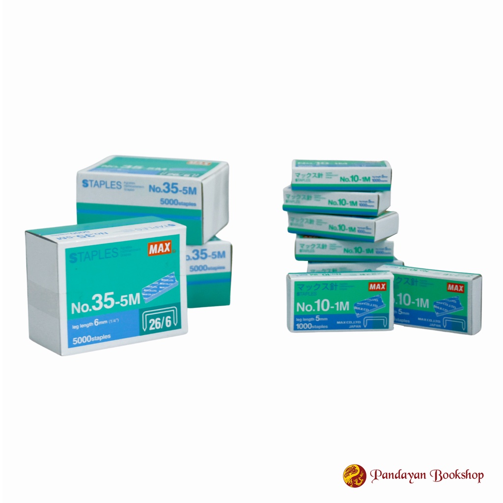 Max No. 35-5m (26/6)/ 10-1m Staples/ Staple Wires | Shopee Philippines