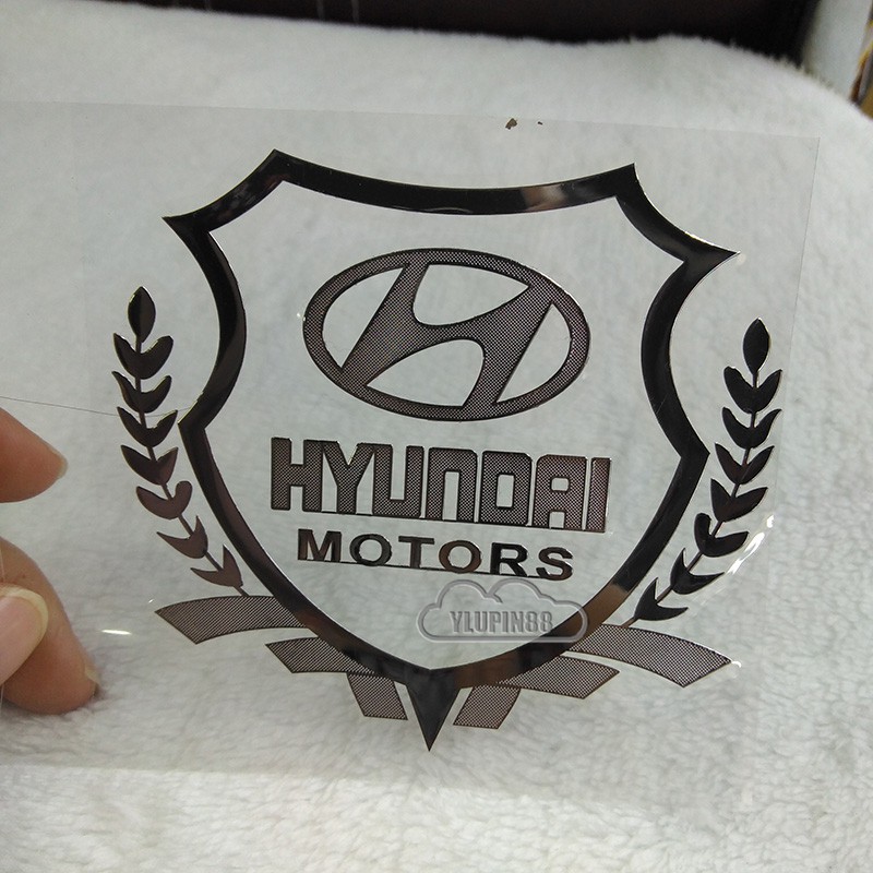 2pcs Car Side VIP Emblem Sticker Medal Metal Film Label Car Body Door ...