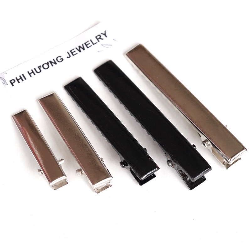 10 bangs clip ribs, square head serrated alligator clip blanks | Shopee ...