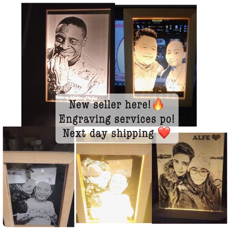 FRAME STYE ENGRAVING SERVICES DETAILED OR CLIPART STYLE | Shopee ...