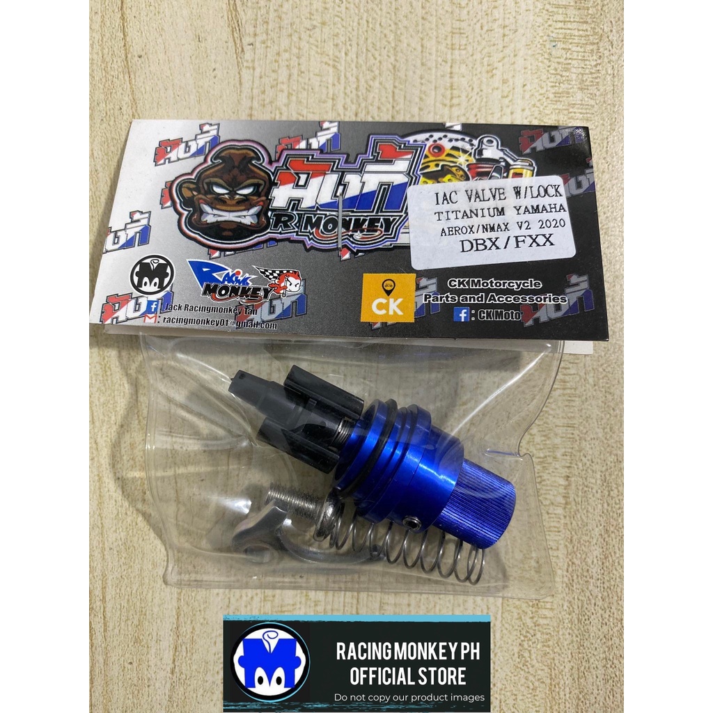 V2 IAC Valve Titanium With Lock (Aerox 155/Nmax 155 V1 V2) HUN Racing ...