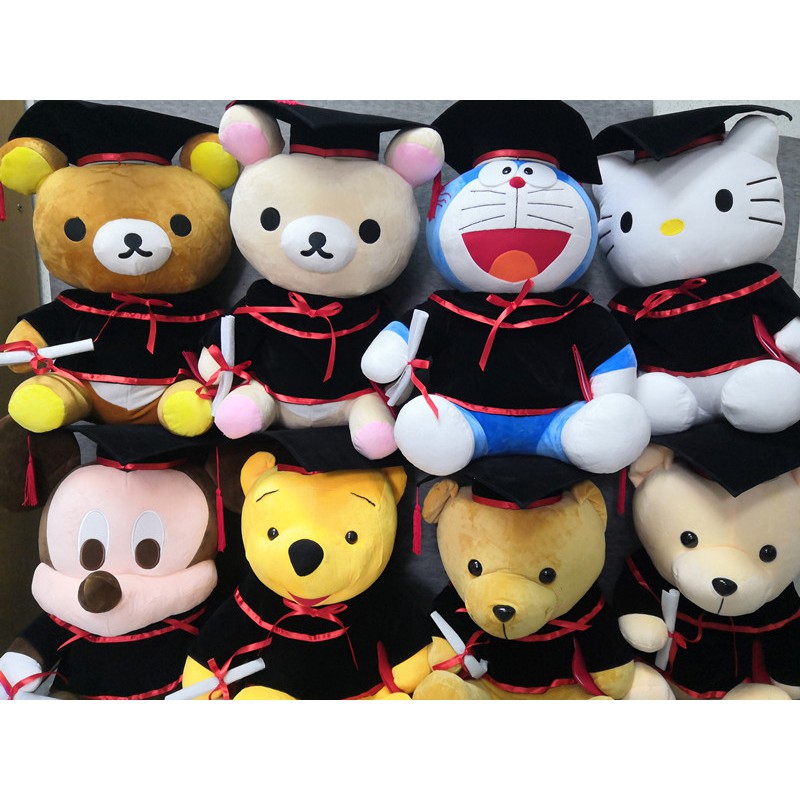 50cm Graduation Convocation Rilakuma Doraemon Hello Kitty Mickey Pooh ...