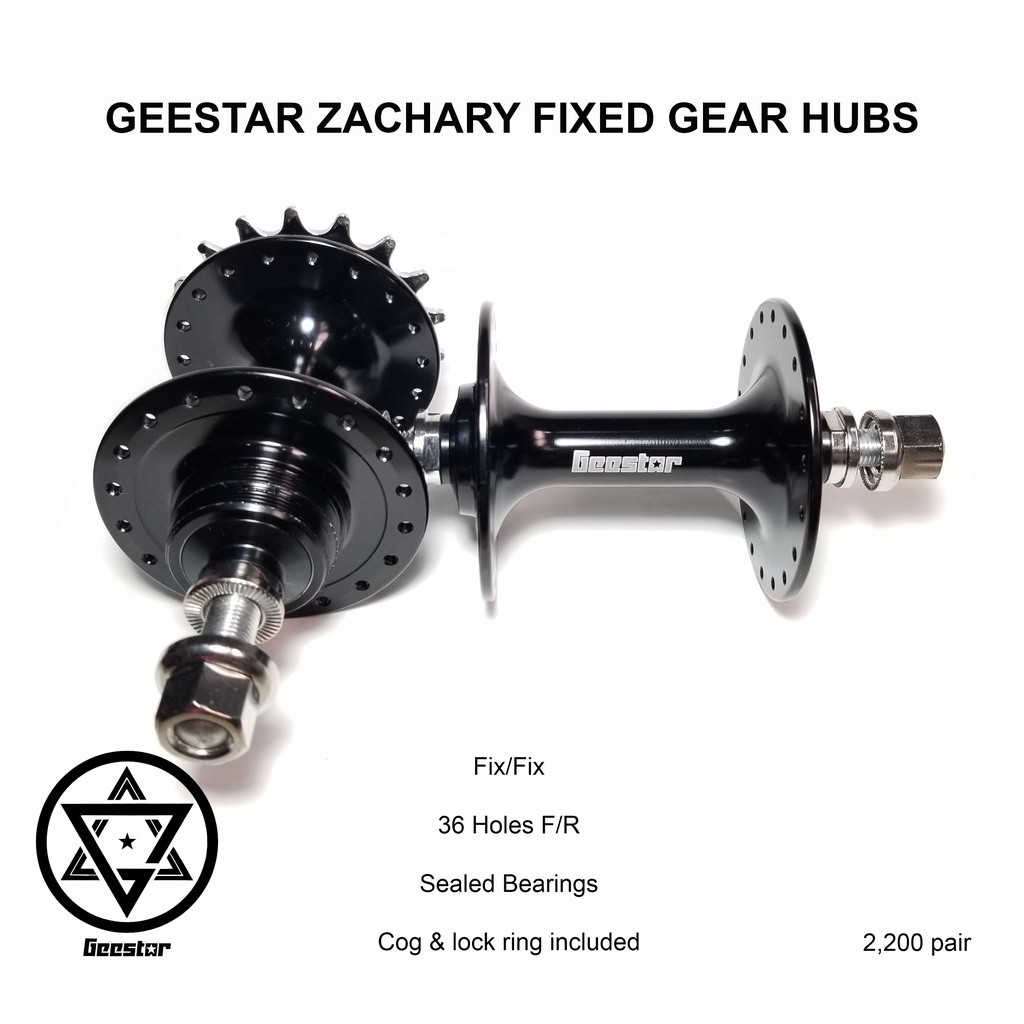 Geestar Zachary Fixed Gear Hubs Sealed Bearing 36 holes Fix / Fix Fixie ...
