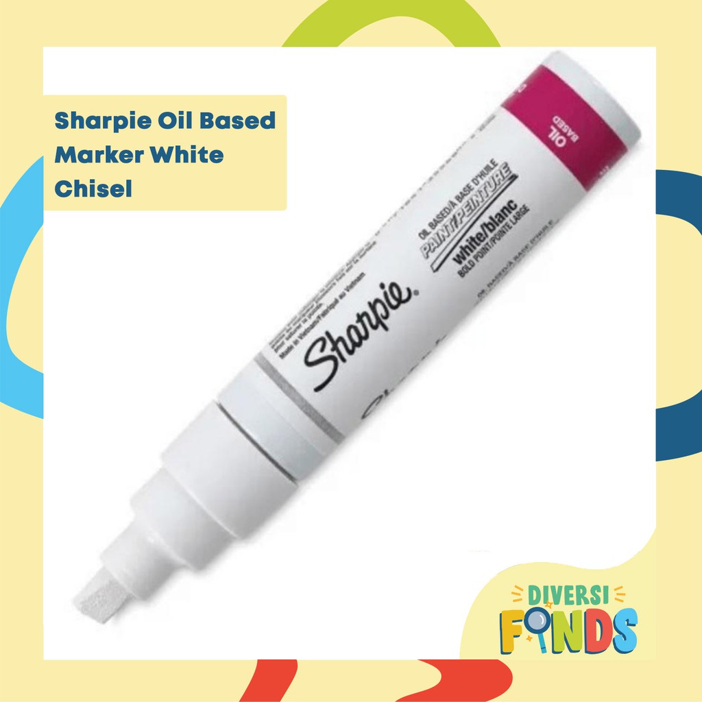 Sharpie Bold Oil Based Paint - BLACK or WHITE - CHISEL TYPE | Shopee ...