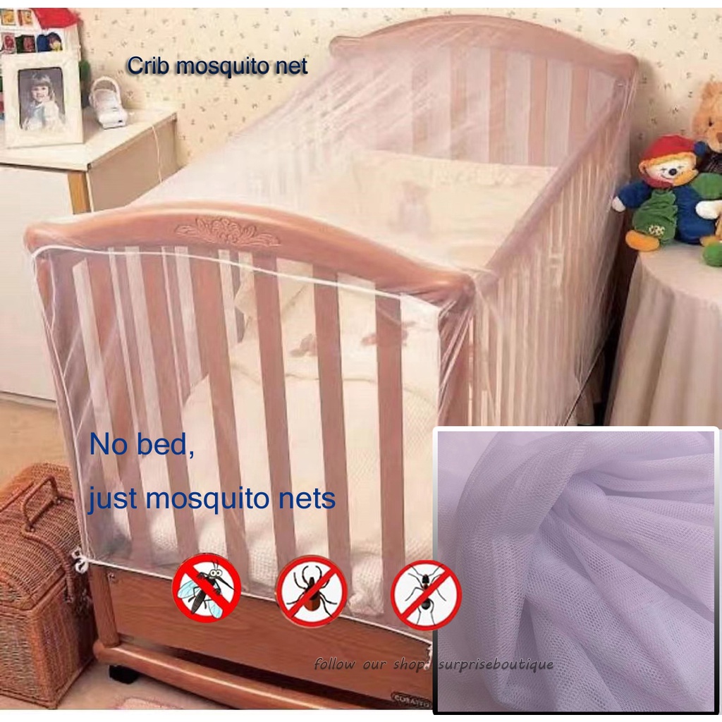 Baby mosquito net High Quality White Light Crib Cot Mosquito Net Infant ...