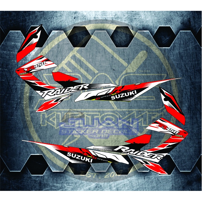 Customized Stock Stickers decals for Raider 150 Reborn gen2 | Shopee ...