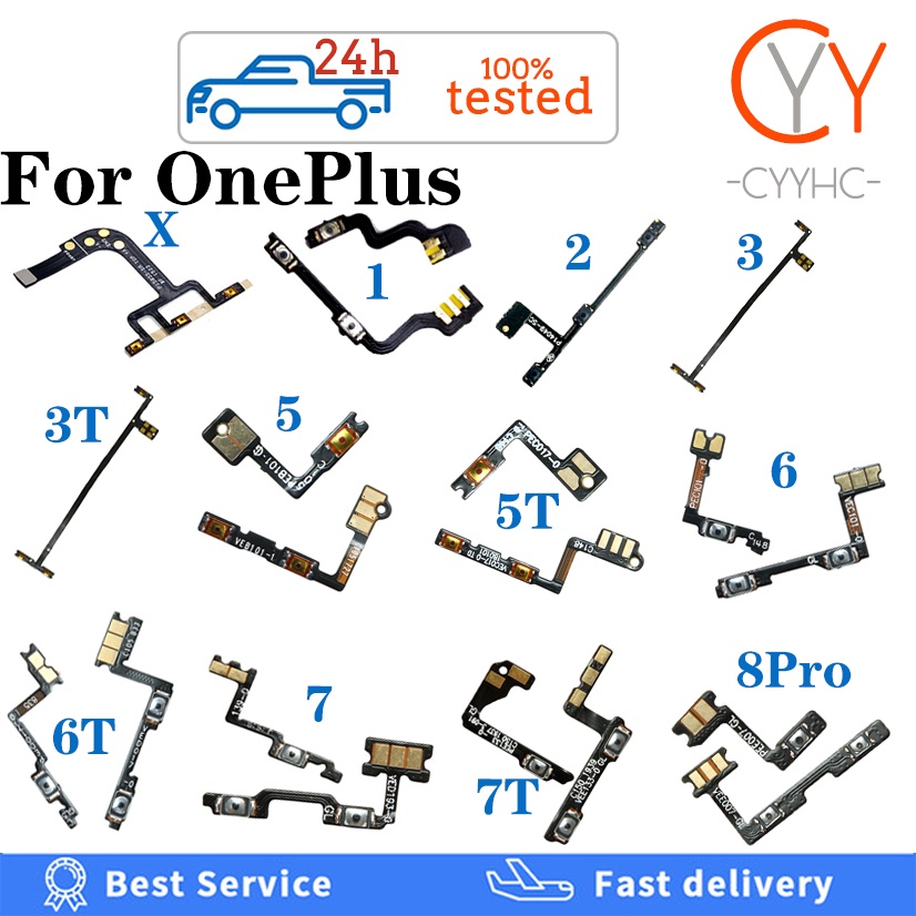 Volume Button Power Switch On Off Button Flex Cable For OnePlus X 1 2 3 ...
