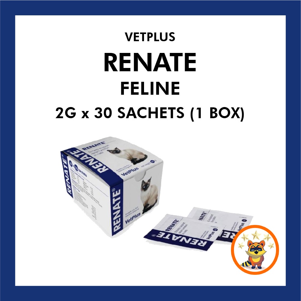 VetPlus RENATE Kidney Supplement for Dog Canine & Cat Feline Kucing 2g ...