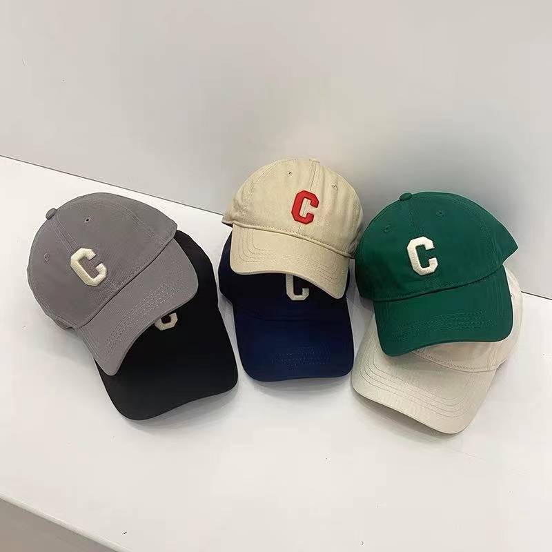 BGC Kids Cotton Korean baseball cap letter C unisex 52 cm 3-9 years old ...