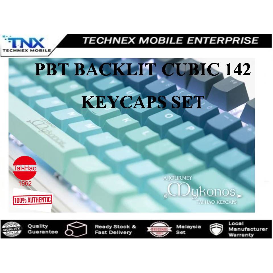 TNX: Tai-Hao Cubic PBT Backlit 142 Keys Double Shot Keycaps Set [PBT 6 ...