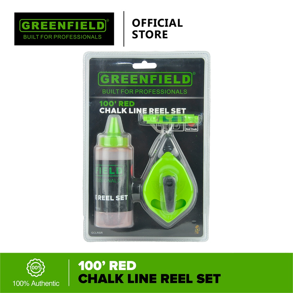 Greenfield Chalk Line Reel Set - Red | Shopee Philippines