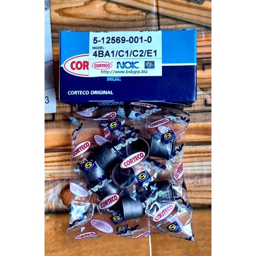 valve seal cap Isuzu elf 4Ba1,4Bc2,4Be1,4Bc1 1set/8pcs Nok/Corteco japan 5-12569-001-0 | Shopee ...