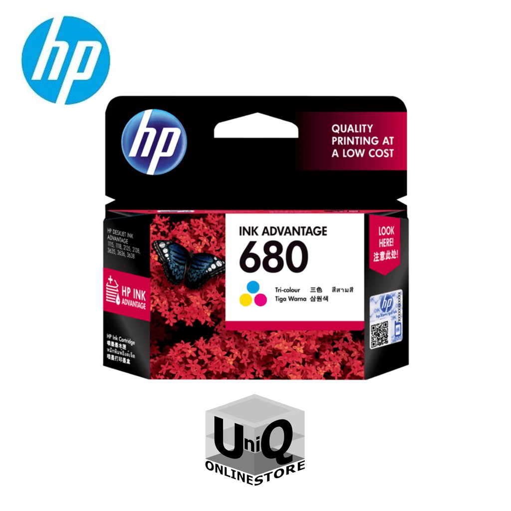 HP F6V26AA 680 Original Ink Advantage Cartridge (Tri-color) | Shopee ...
