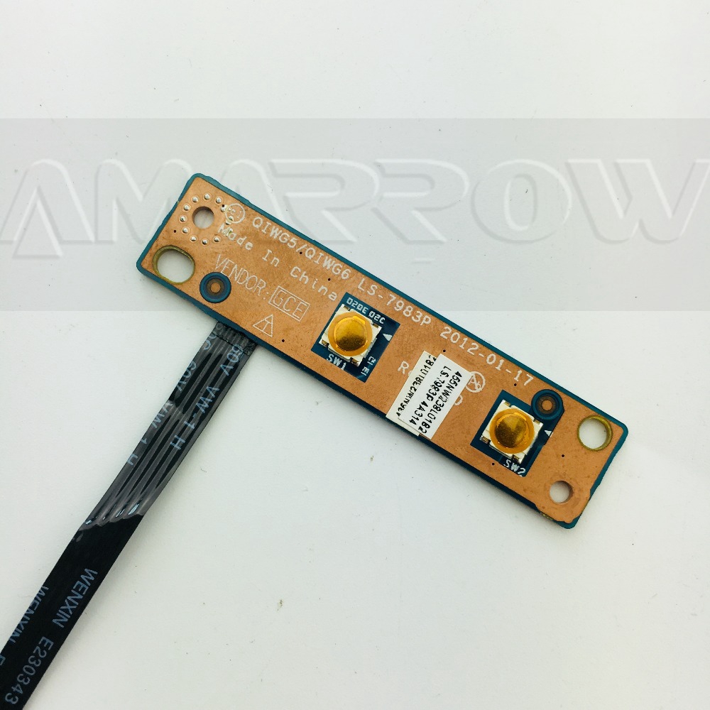Original Laptop Power Switch Board for Lenovo G480 N580 G580 LS-7983P ...