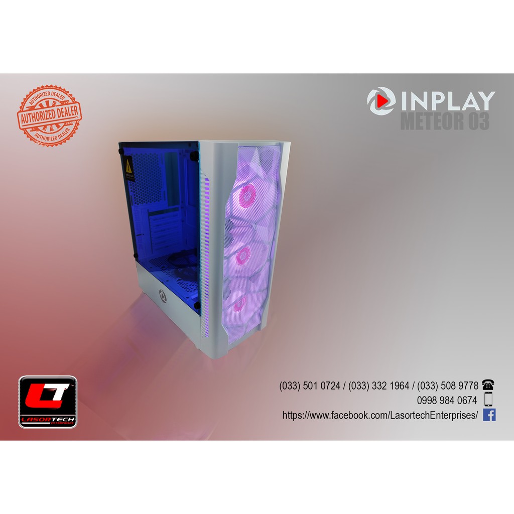 InPlay METEOR 03 ATX Gaming Case - WHITE | Shopee Philippines