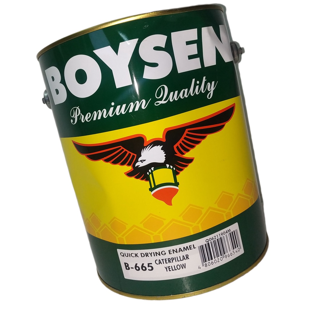 ( 4 LITER ) BOYSEN QDE CATERPILLAR YELLOW B-665 FOR WOOD AND METAL == 1 ...