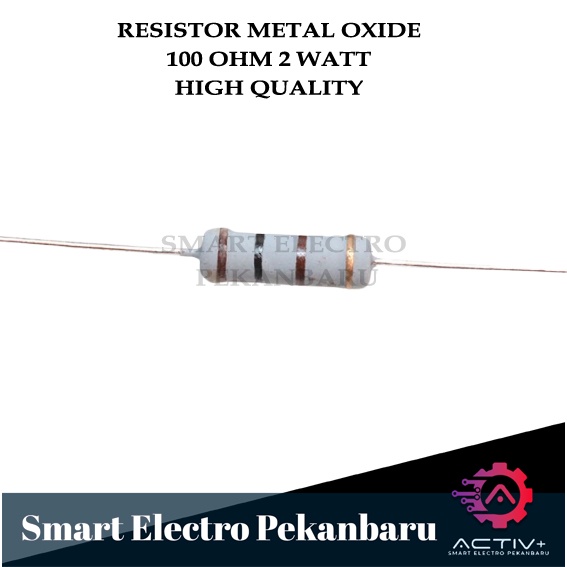 Original RESISTOR 100 OHM 2W 5% Metal Oxide 5% 100OHM 2 WATT 100 OHM 2 W RESISTOR 2WATT 2WATT ...
