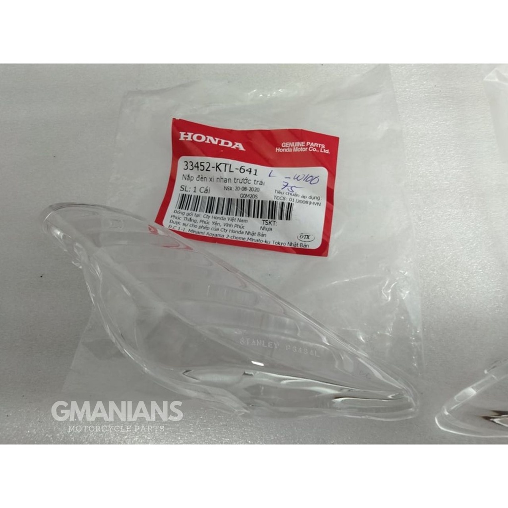 GENUINE Front Winker Light Lens Set for Wave 100 33402-KTL-641/ 33452 ...