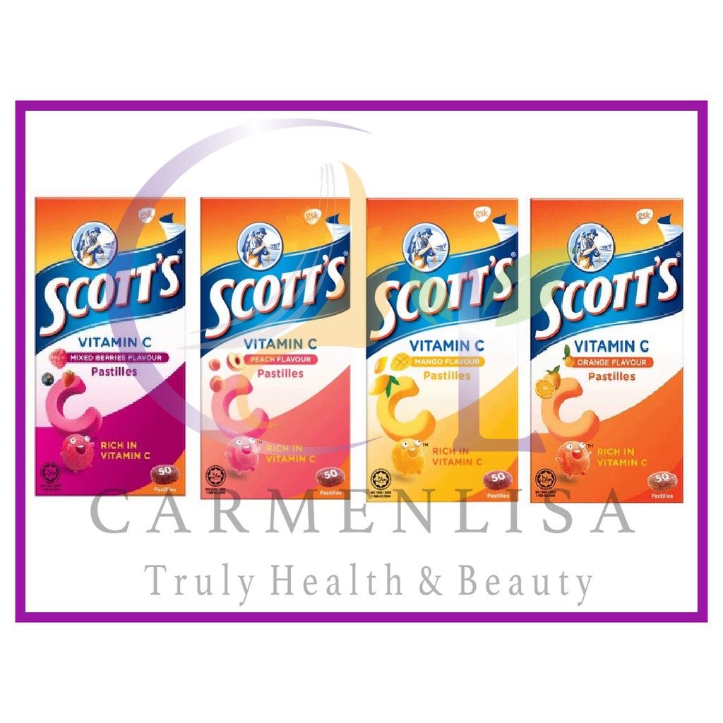 Scott's Vitamin C Pastilles 50's (100G) | Shopee Philippines