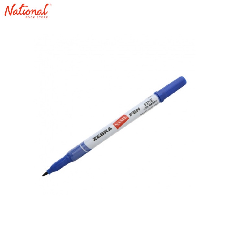 Zebra Name Permanent Marker Fine, Blue Mon-120 National Book Store ...