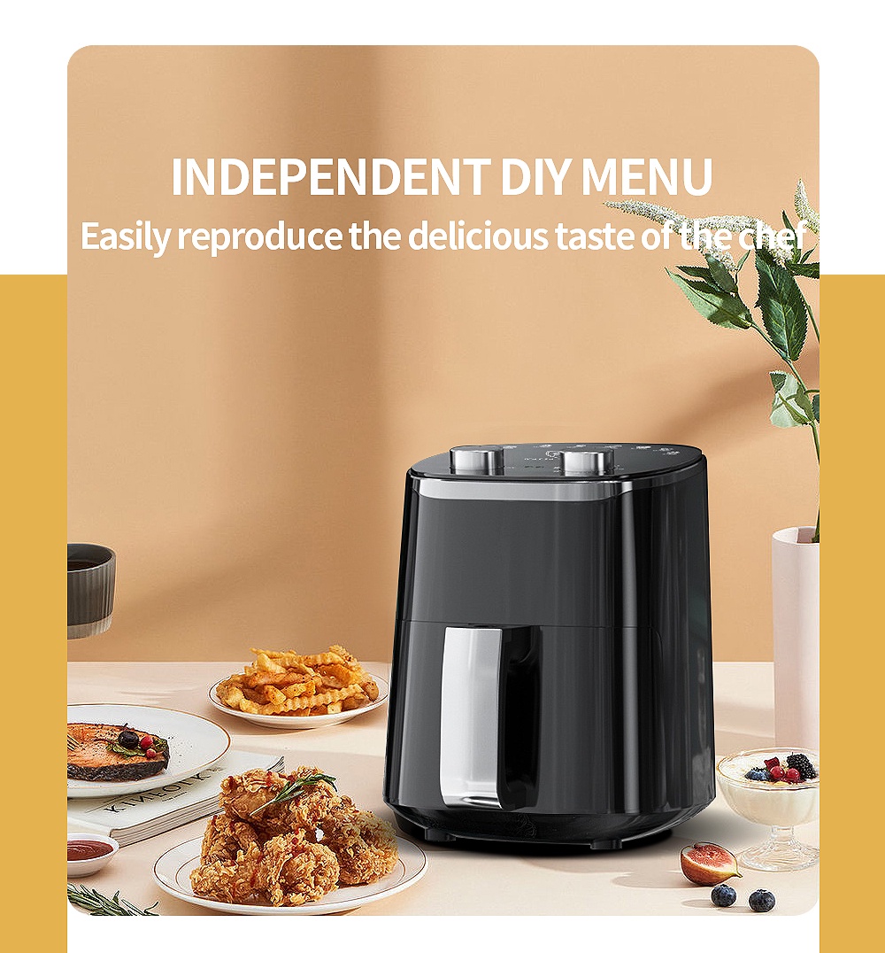 KAISA VILLA Air Fryer Electric Fries Machine Oil Free Large Capacity Non Stick Cooker | Shopee ...