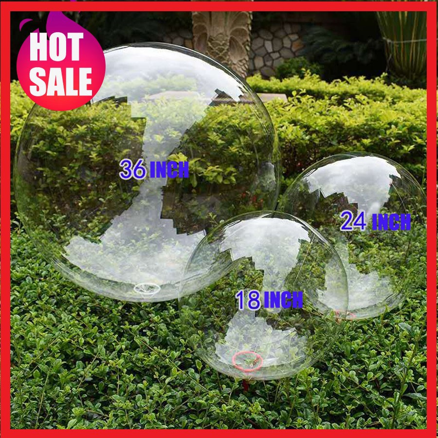 Baptism/Party10/18/24/36 Inch Clear Round Bobo Transparent Balloon DIY ...
