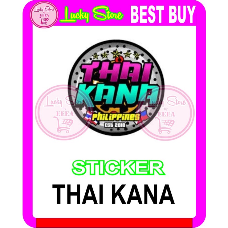 STICKERS DECALS THAI KANA LUCKY STORE BY EEEA | Shopee Philippines